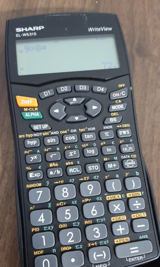 SHARP EL-W531S SCIENTIFIC CALCULATOR, Mobile Phones & Gadgets, Other ...
