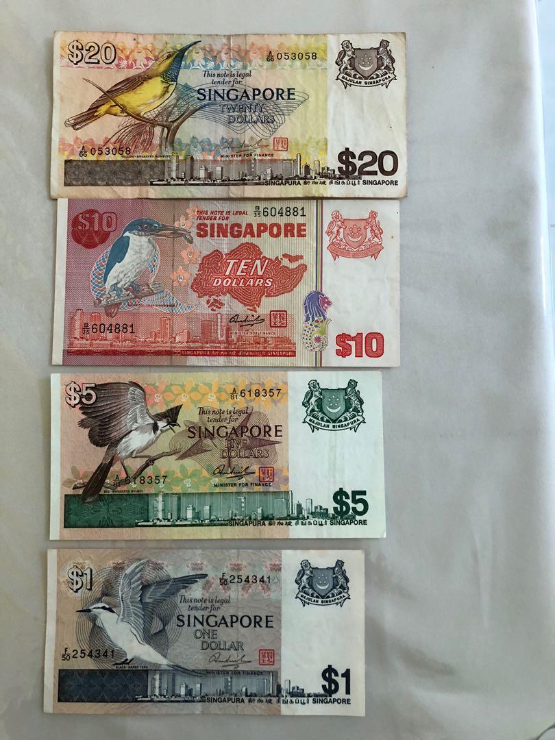 Singapore Bird series notes, Hobbies & Toys, Memorabilia & Collectibles ...