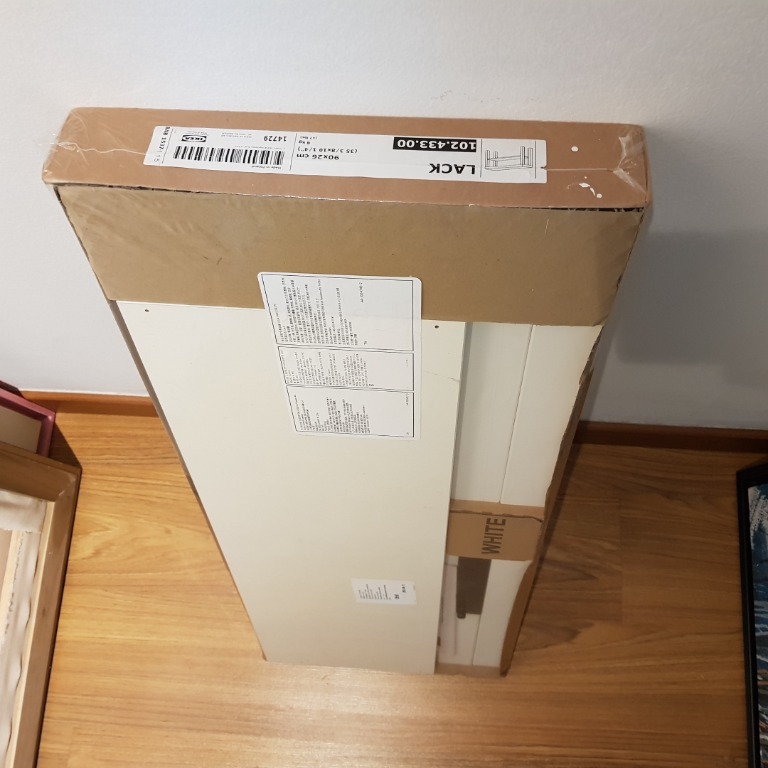 Small White Table IKEA LACK, Furniture & Home Living, Furniture, Tables ...