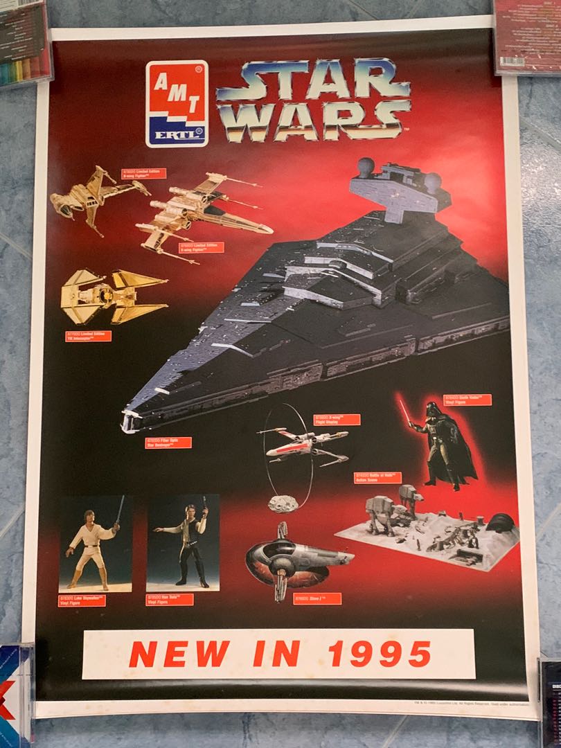 Star Wars AMT ERTL 1995 New Toys Poster, Hobbies & Toys, Memorabilia ...