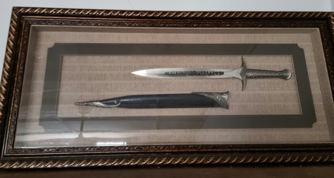 sword in a frame, Furniture & Home Living, Home Decor, Frames ...