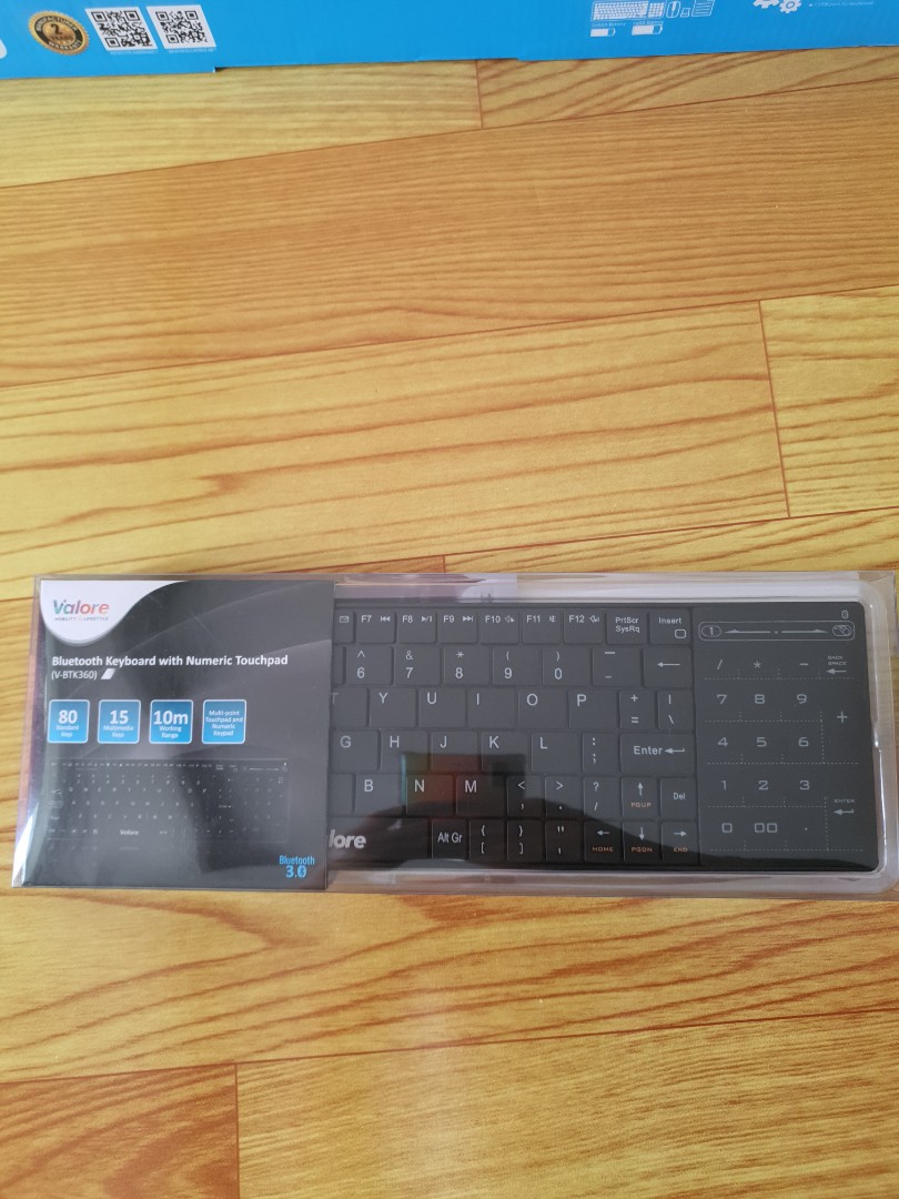 Valore Bluetooth 3.0 Keyboard with Numeric touchpad, Computers & Tech ...