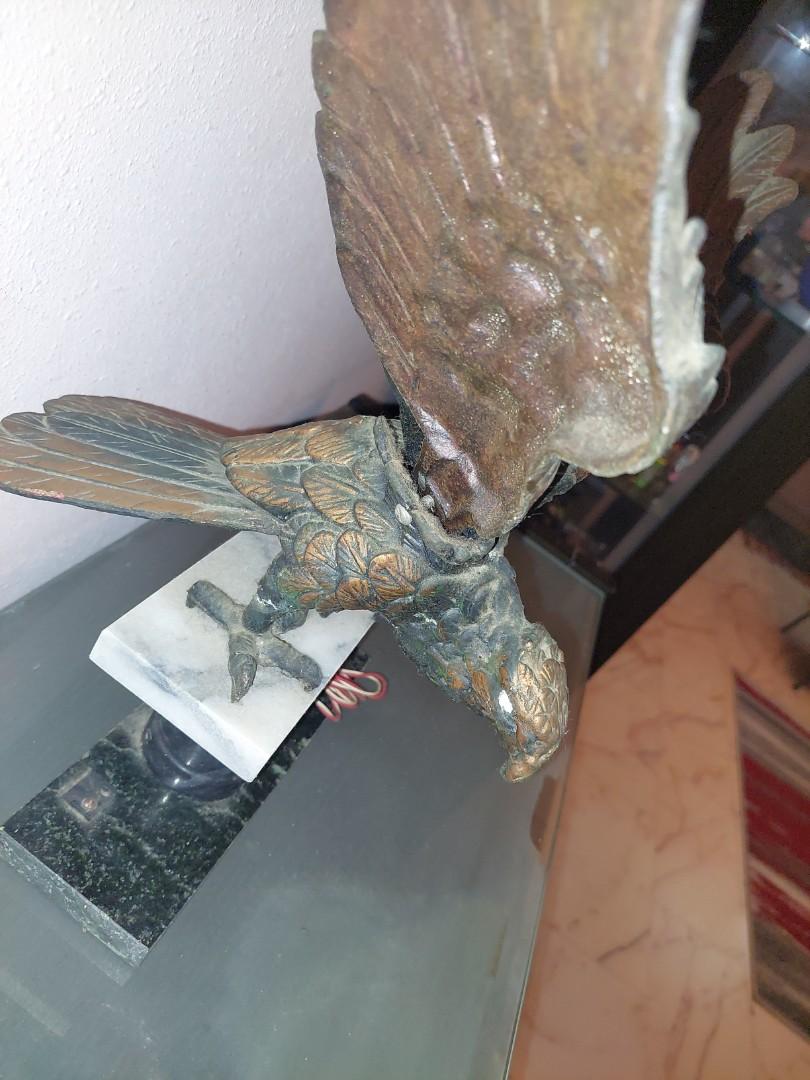 Vintage 16.5 inches - Eagle lighting Statue - Light isn't working ...