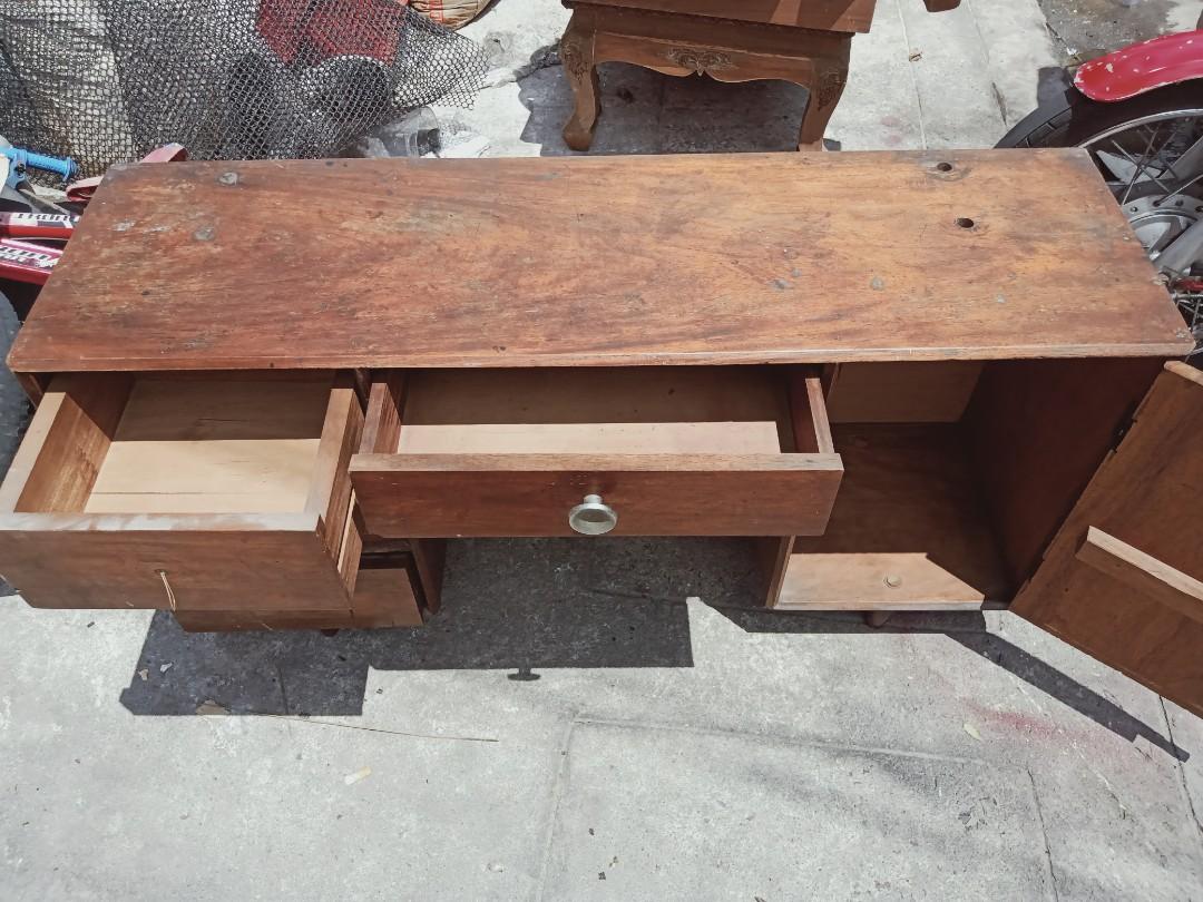 Vintage Narra Tukador Console desk cabinet, Hobbies & Toys, Memorabilia ...