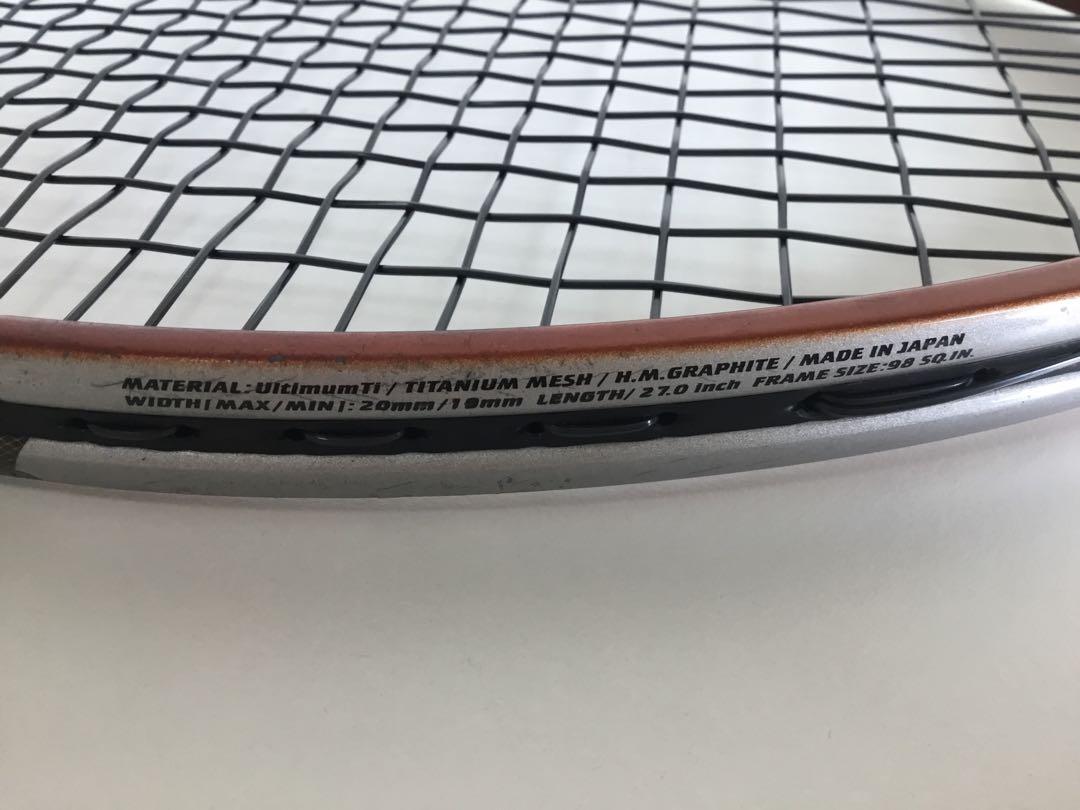 Yonex Ultimum RD Ti 80 Ti80 Tennis Racket, Sports Equipment, Sports ...