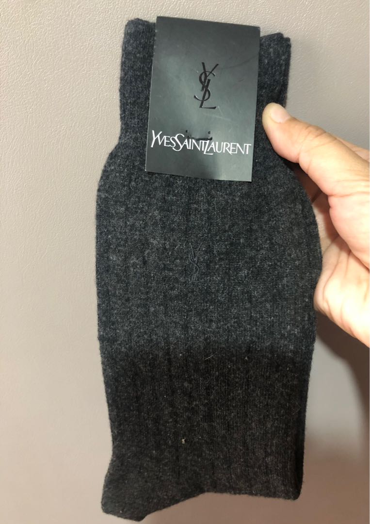 YSL YVES SAINT LAURENT socks, Women's Fashion, Activewear on Carousell