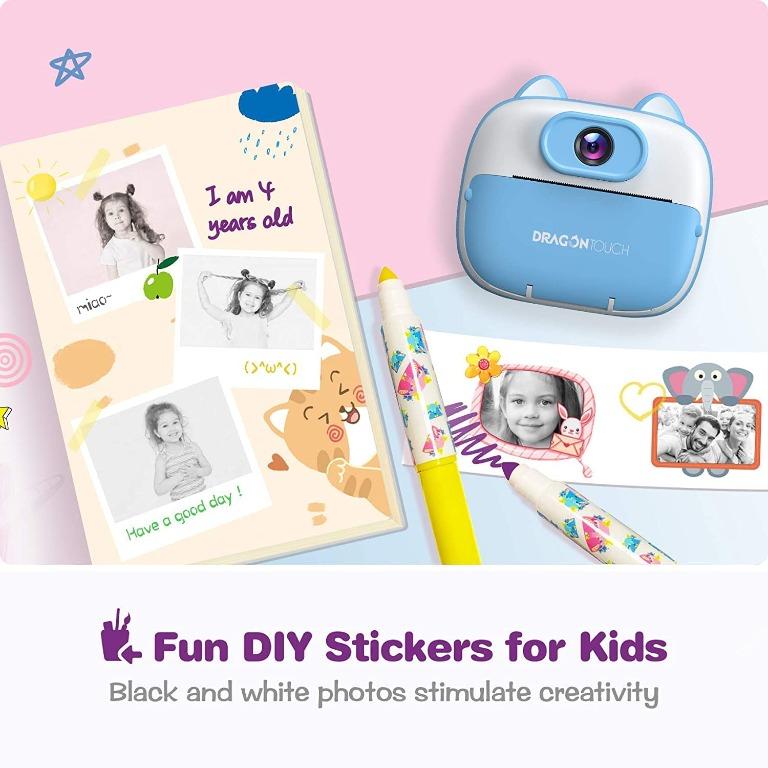 [51] Dragon Touch Instant Camera For Kids, 2 inch 1080P Digital Print ...