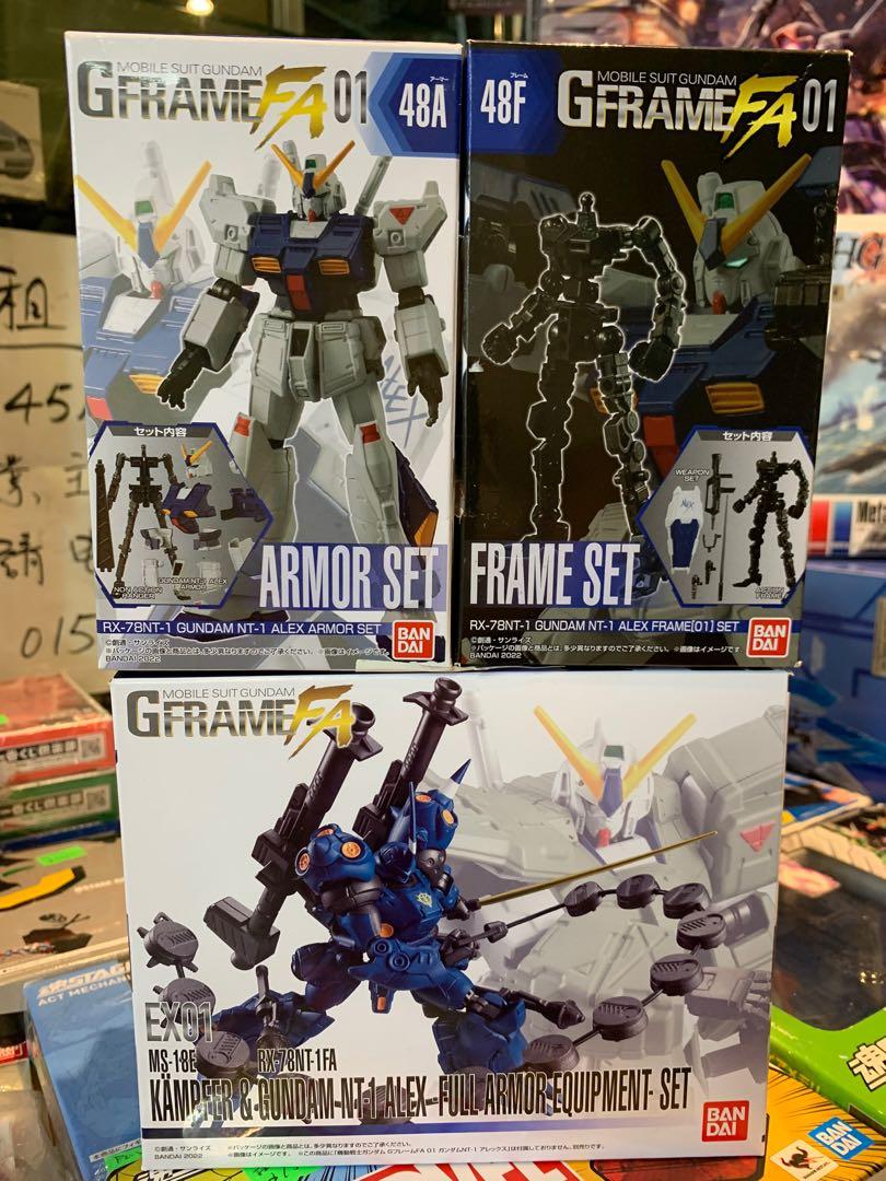 現貨 旺角店 Bandai G frame FA 01 48A 48F RX-78-NT-1 Alex Full Armor Equipment Set EX-01 機動戰士 高達 0080 ...