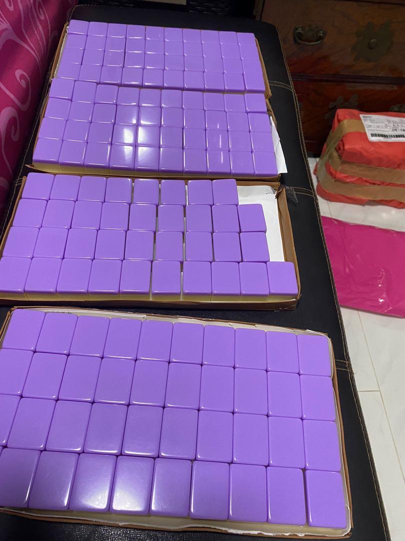 A1 Purple Mahjong Tiles, Hobbies & Toys, Toys & Games on Carousell