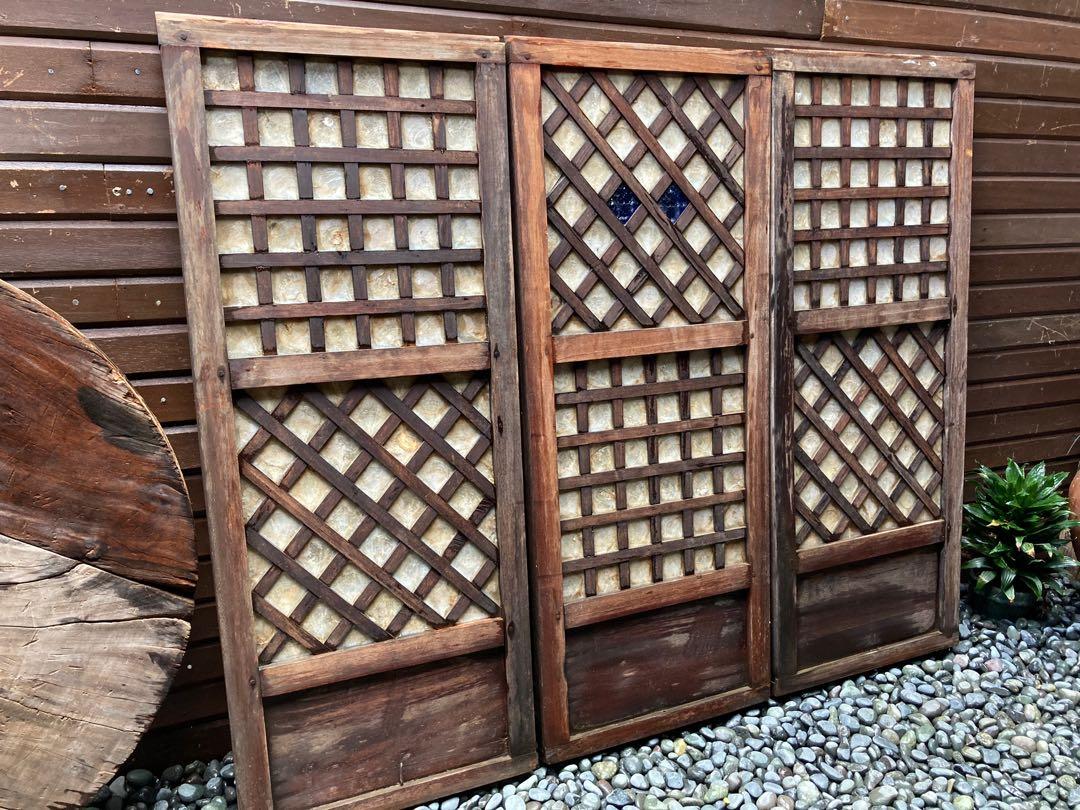 Antique Capiz windows Solid narra yakal, Hobbies & Toys, Memorabilia ...