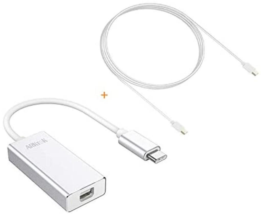 ARKTEK USB-C to Mini DP Adapter with Mini DP Cable USB Type C ...