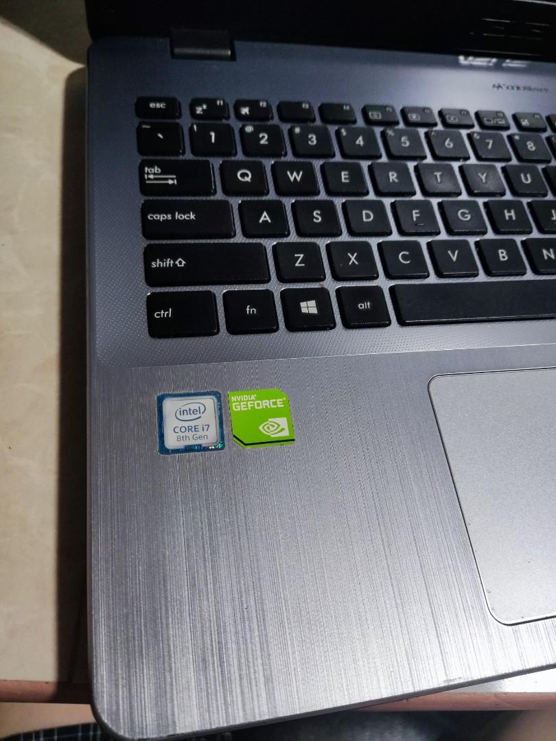 Asus Vivobook Core i7 8th Gen. 4core 8cpus dual graphics rush sale ...