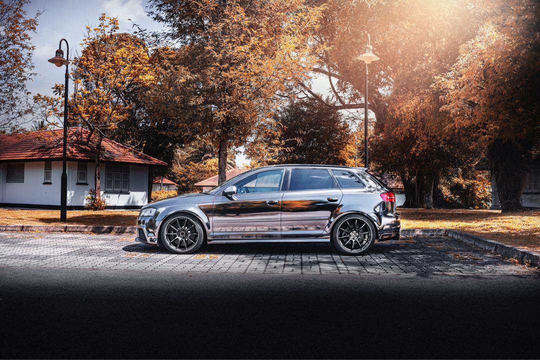 Audi RS3 Black Chrome Full Wrap (Car Wrapping), Car Accessories ...