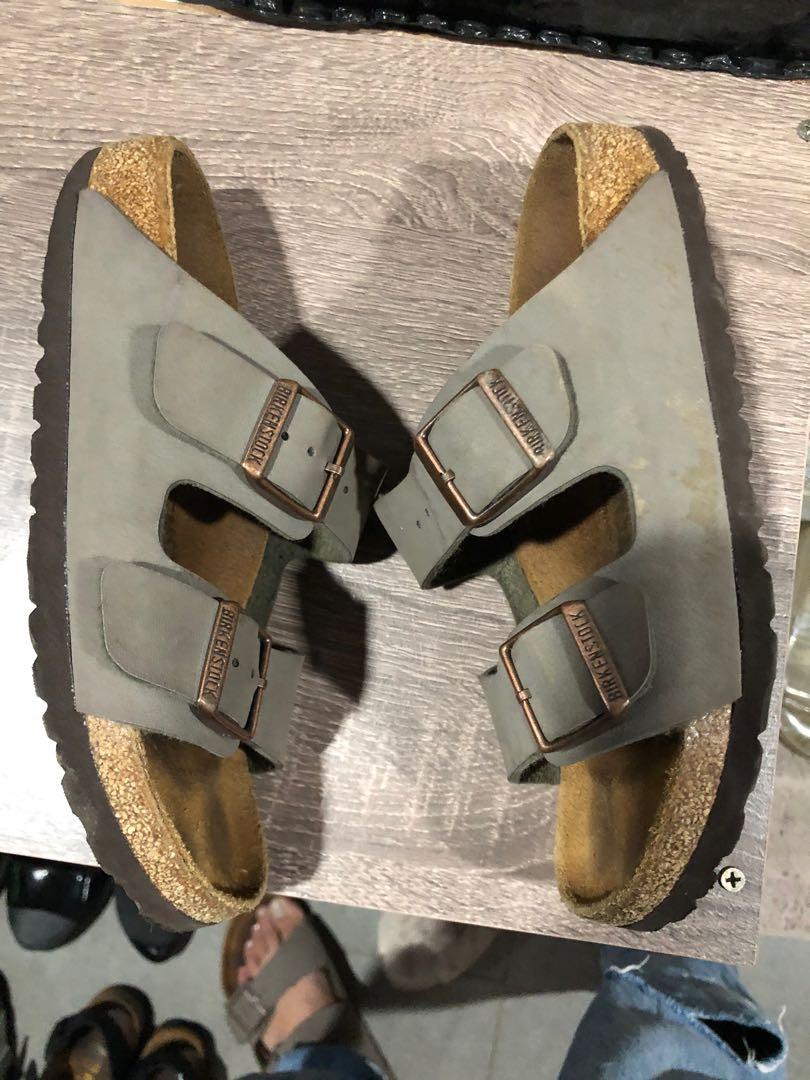 Birkenstock Arizona Stone, Women's Fashion, Footwear, Flats & Sandals ...