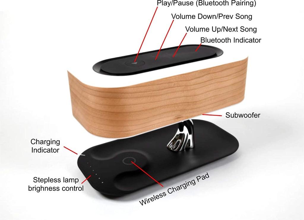 [BRAND NEW - DISPLAY SET] Tree Table Speaker Oval Lampshade with ...
