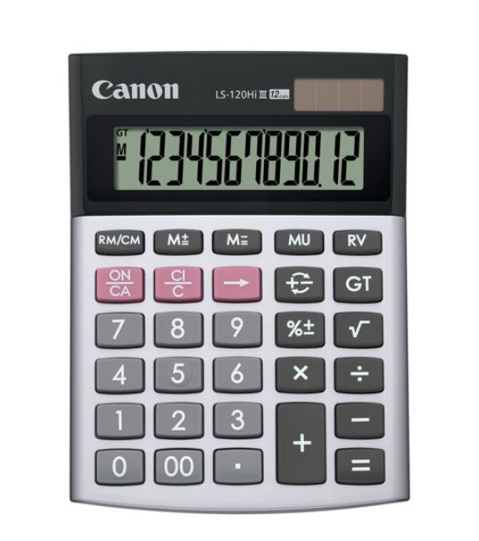 全新：Canon LS-120Hi III Solar Calculator 佳能 太陽能計算機 / 計數機, 12位數 #會考計數機 #香港 ...
