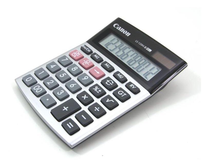 全新：Canon LS-120Hi III Solar Calculator 佳能 太陽能計算機 / 計數機, 12位數 #會考計數機 #香港 ...