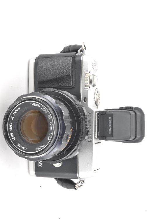 CANON EX AUTO FILM CAMERA with ORIGINAL FLASH & 4 LENSES 35mm F:3.5 ...