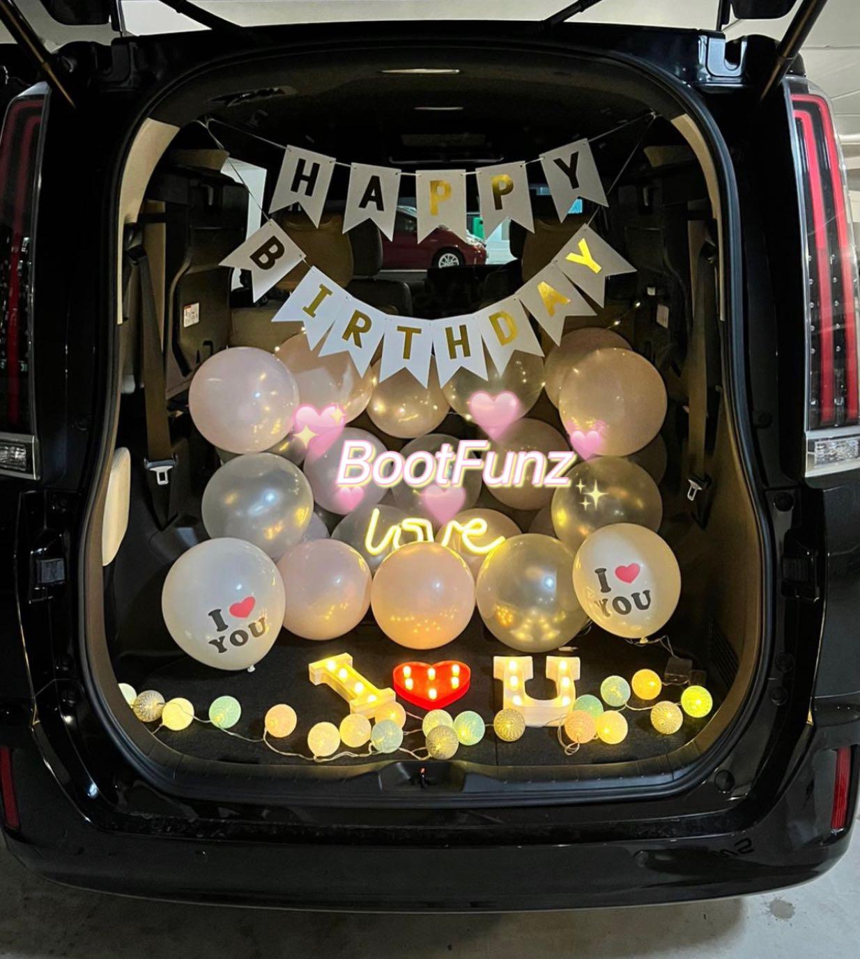 Clearance! Car Boot Decorations / Proposal Decorations / Birthday ...