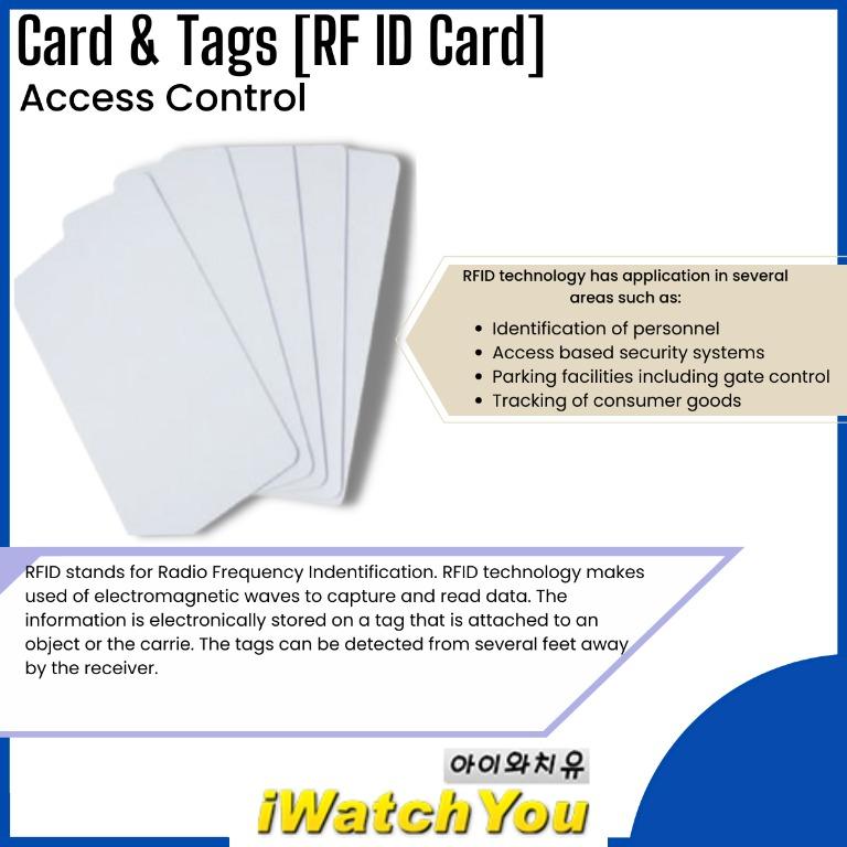 Card & Tags [RF ID Card] for Biometrics Accessories, Furniture & Home ...