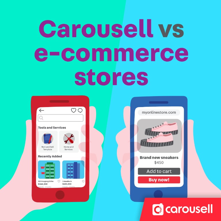 Carousell vs eCommerce stores, Community on Carousell