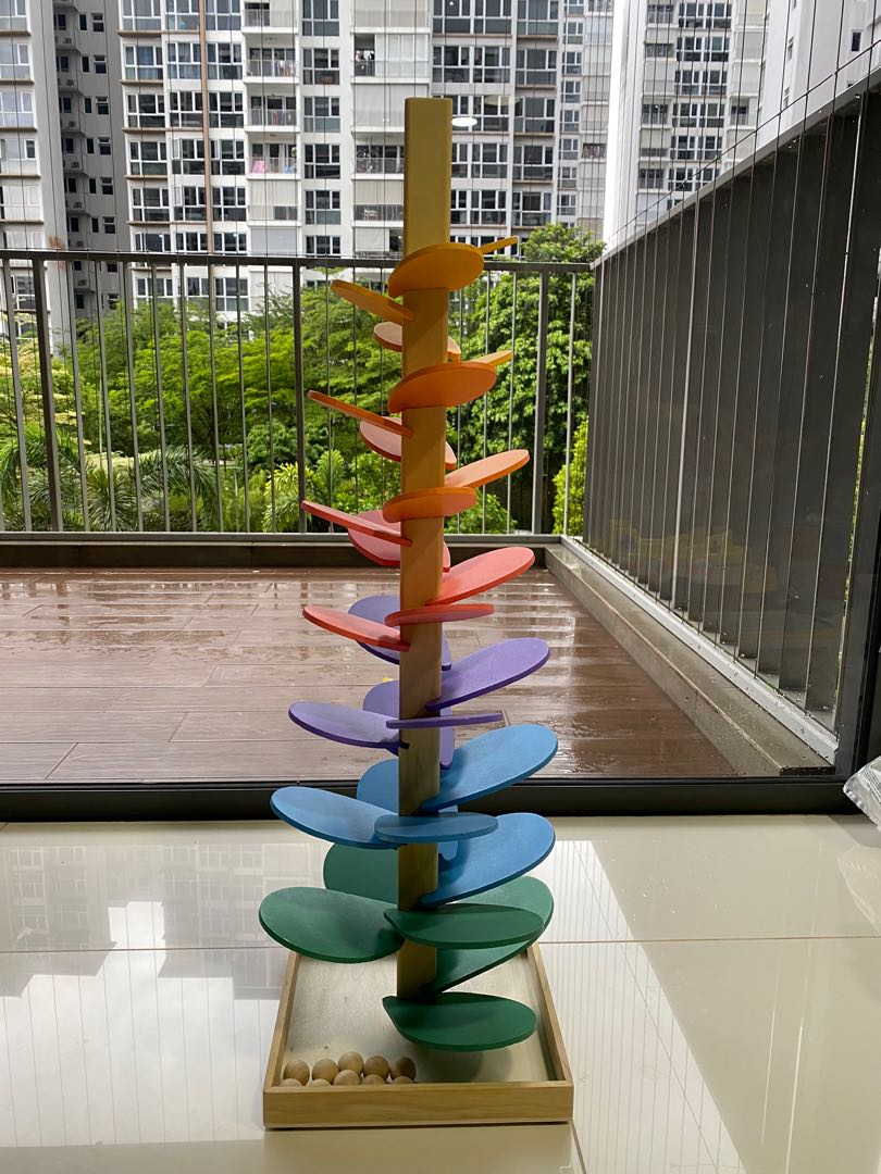 Colourful Wooden Sound Tree, Hobbies & Toys, Toys & Games on Carousell