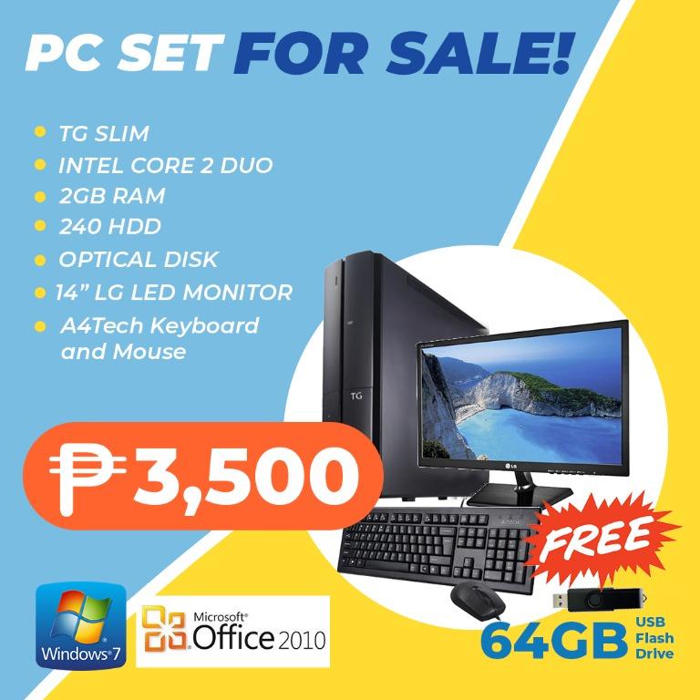 Computer Set Slim, Computers & Tech, Desktops on Carousell