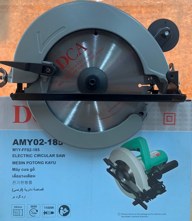 DCA AMY02-185 Electric Circular Saw 185mm (7-1/4"), Commercial ...