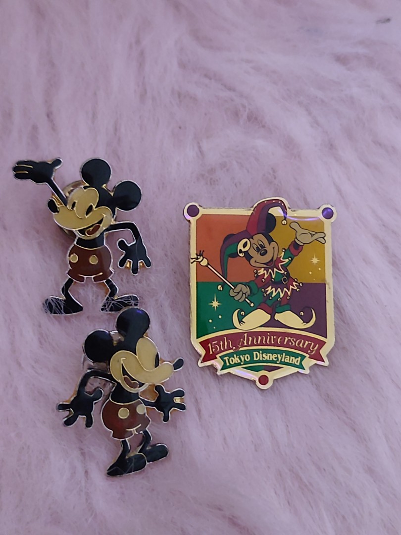 Disney Mickey Mouse enamel pins set, Hobbies & Toys, Stationary & Craft ...