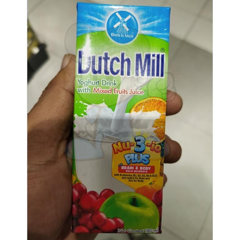 Dutch Mill UHT Yogurt Drink Mixed Fruit Juice (16 x 180ml), Food ...