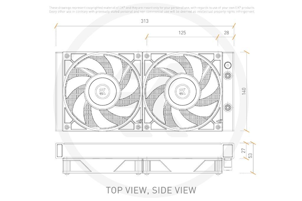 EK-AIO 280 D-RGB 280mm all-in-one liquid cooling solution 3831109829844 ...