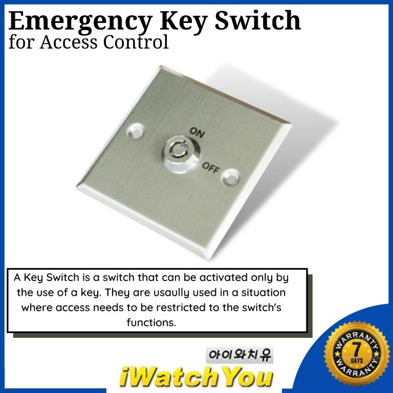 Emergency Key Switch Access Control, Furniture & Home Living, Security ...
