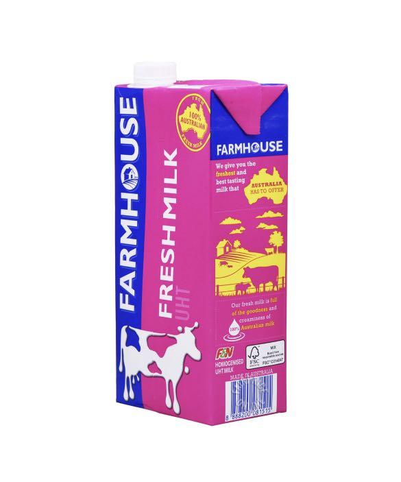 Farmhouse UHT Milk 1L $1.80 Promo, Food & Drinks, Beverages on Carousell