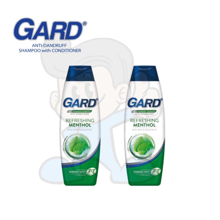GARD Anti-Dandruff Refreshing Menthol Shampoo (2 x 180ml), Beauty ...