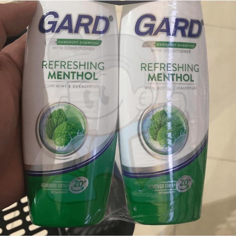 GARD Anti-Dandruff Refreshing Menthol Shampoo (2 x 180ml), Beauty ...