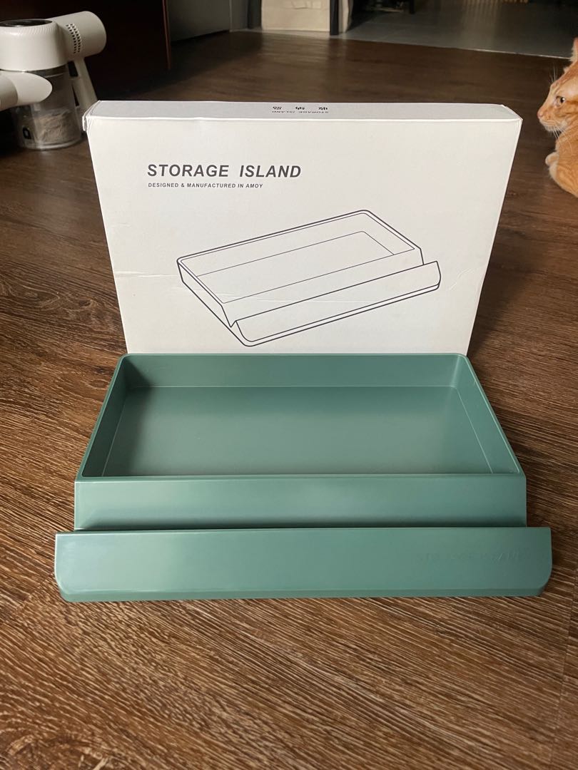 Green Storage Tray / Island, Furniture & Home Living, Home Improvement ...