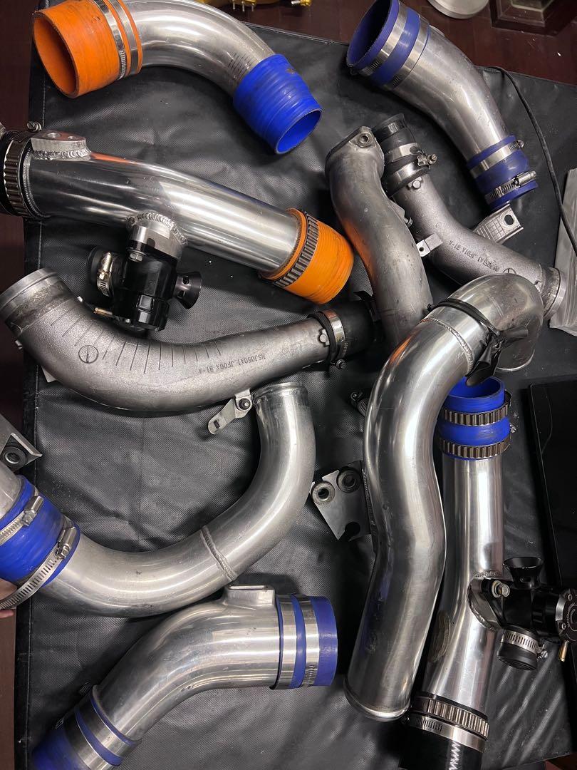 GTR R35 BL Style Intake Manifold + HKS pipe /piping + GFB BOV ...