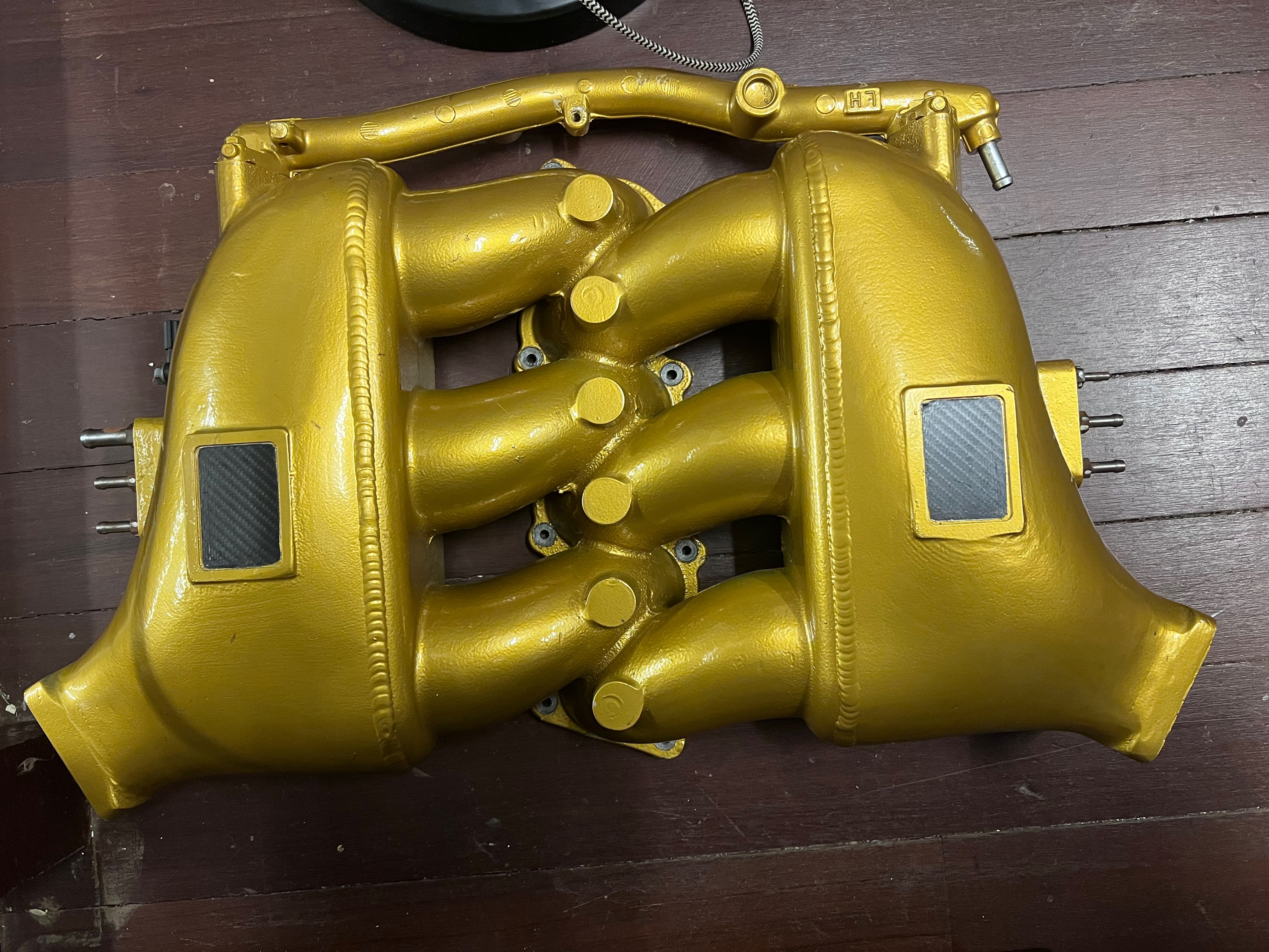 GTR R35 BL Style Intake Manifold + HKS pipe /piping + GFB BOV ...