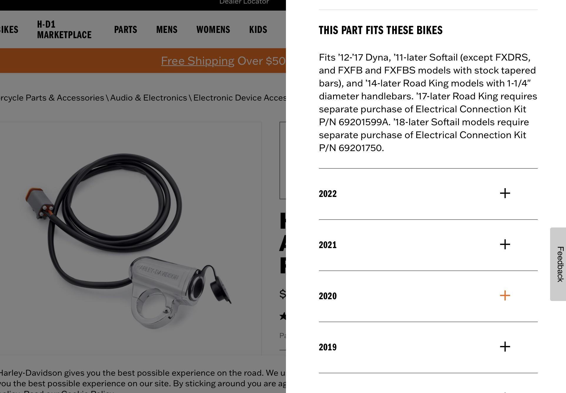 Harley Davidson Handlebar Mount Auxiliary Power Port, Motorcycles ...