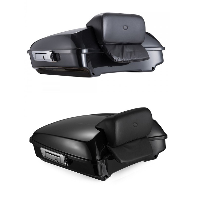 Harley Slim Trunk Tail Box Luggage With Top Rack /Universal Black ...