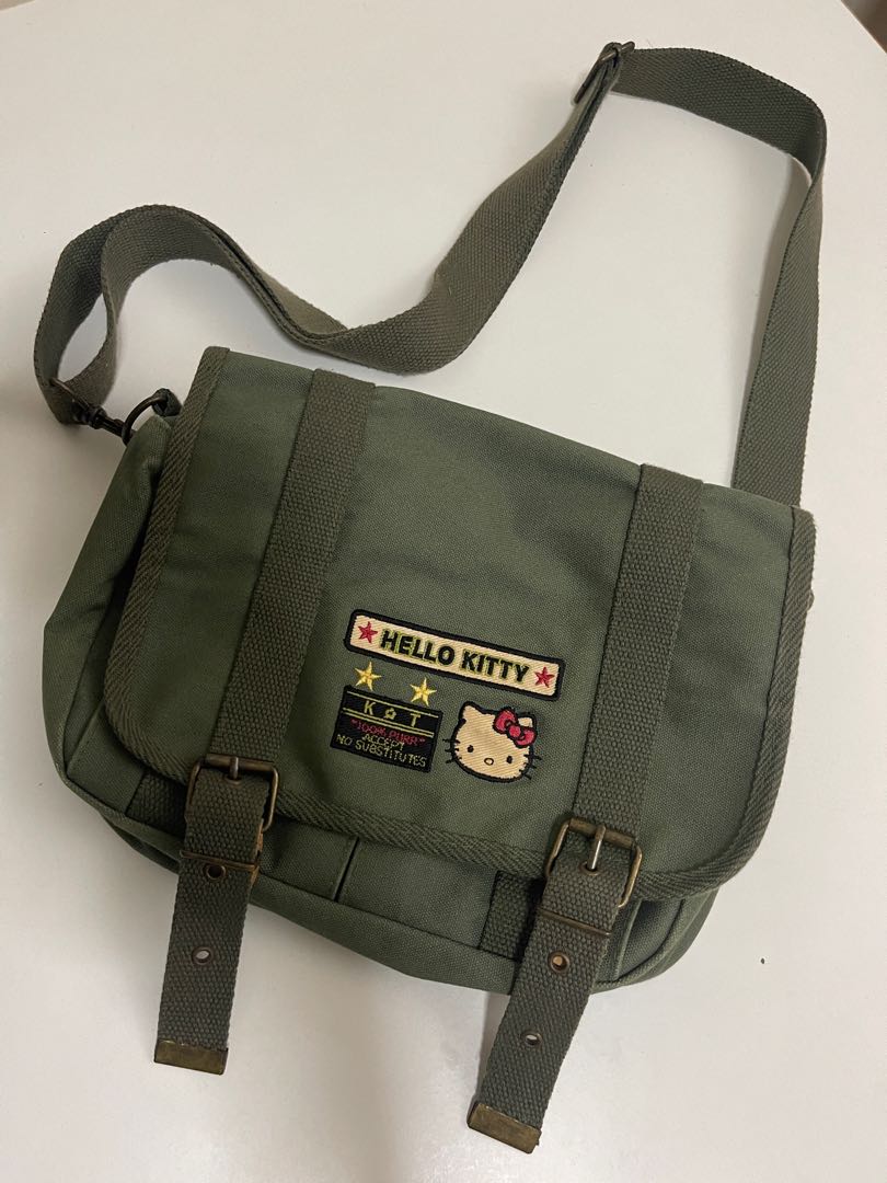 Hello kitty military sling bag, Women's Fashion, Bags & Wallets on ...