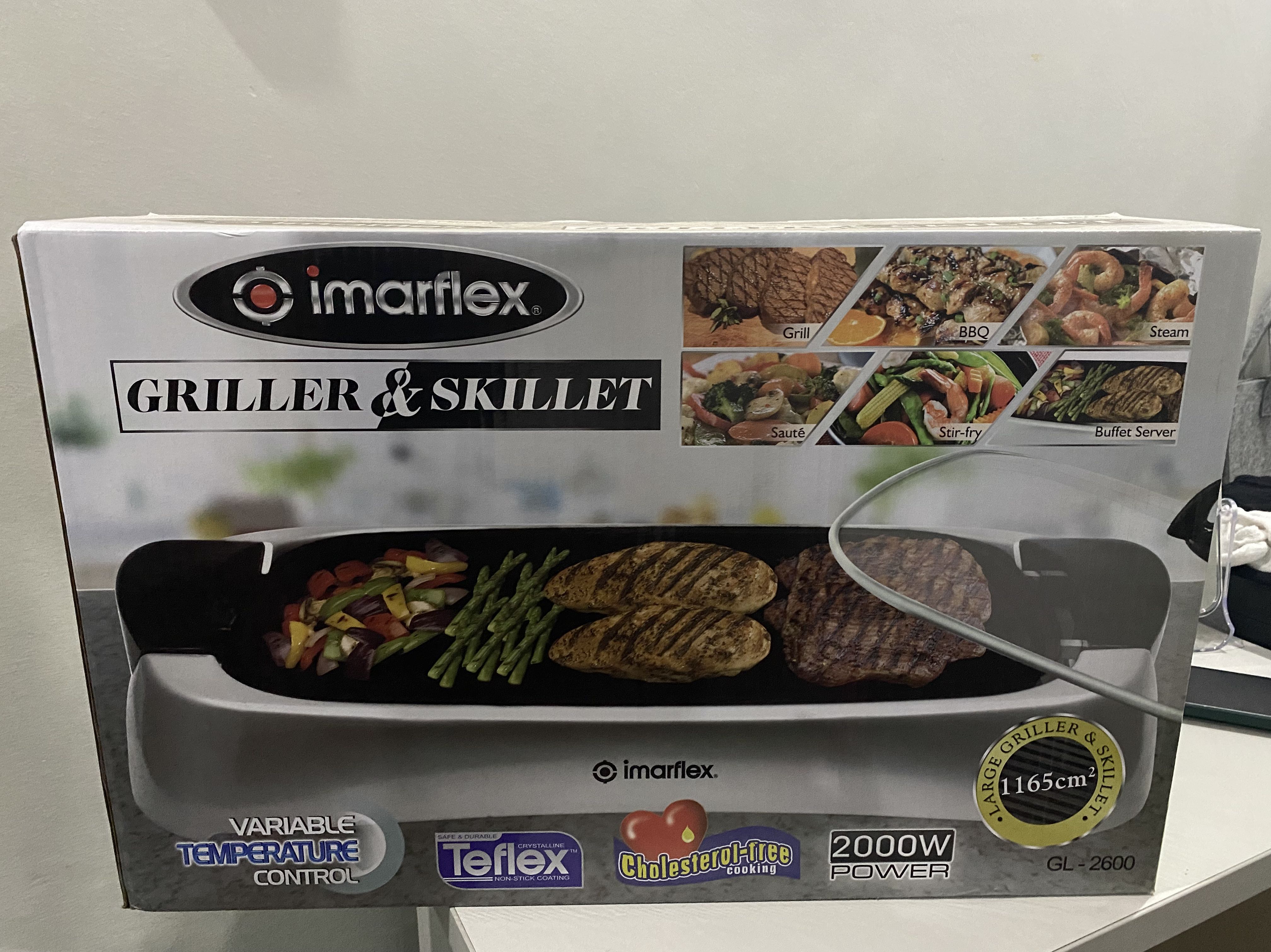 IMARFLEX GL-2600 Griller and Skillet, TV & Home Appliances, Kitchen ...