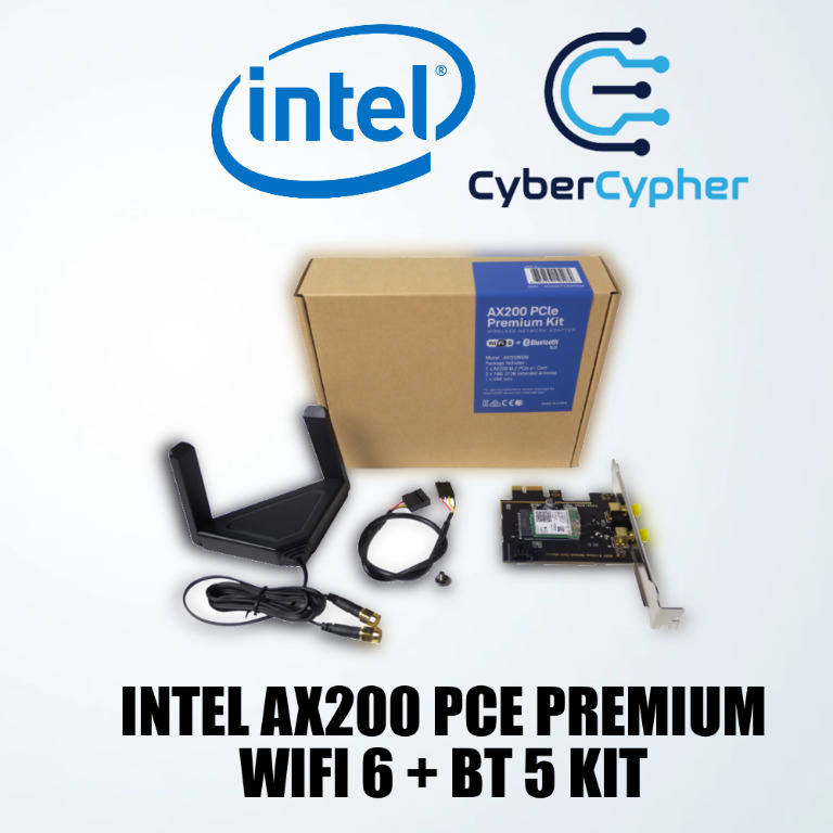 INTEL AX200 PCE PREMIUM WIFI 6 + BT 5 KIT, Computers & Tech, Desktops ...