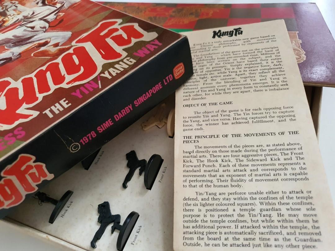 Vintage Kung Fu Chess The Ying Yang Way 1970s copyright by Sime Darby ...
