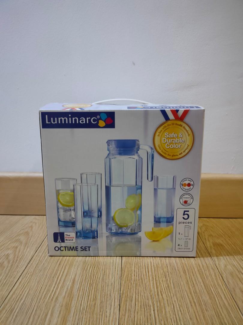 Luminarc octime set jug+ glass, Kitchen & Appliances di Carousell