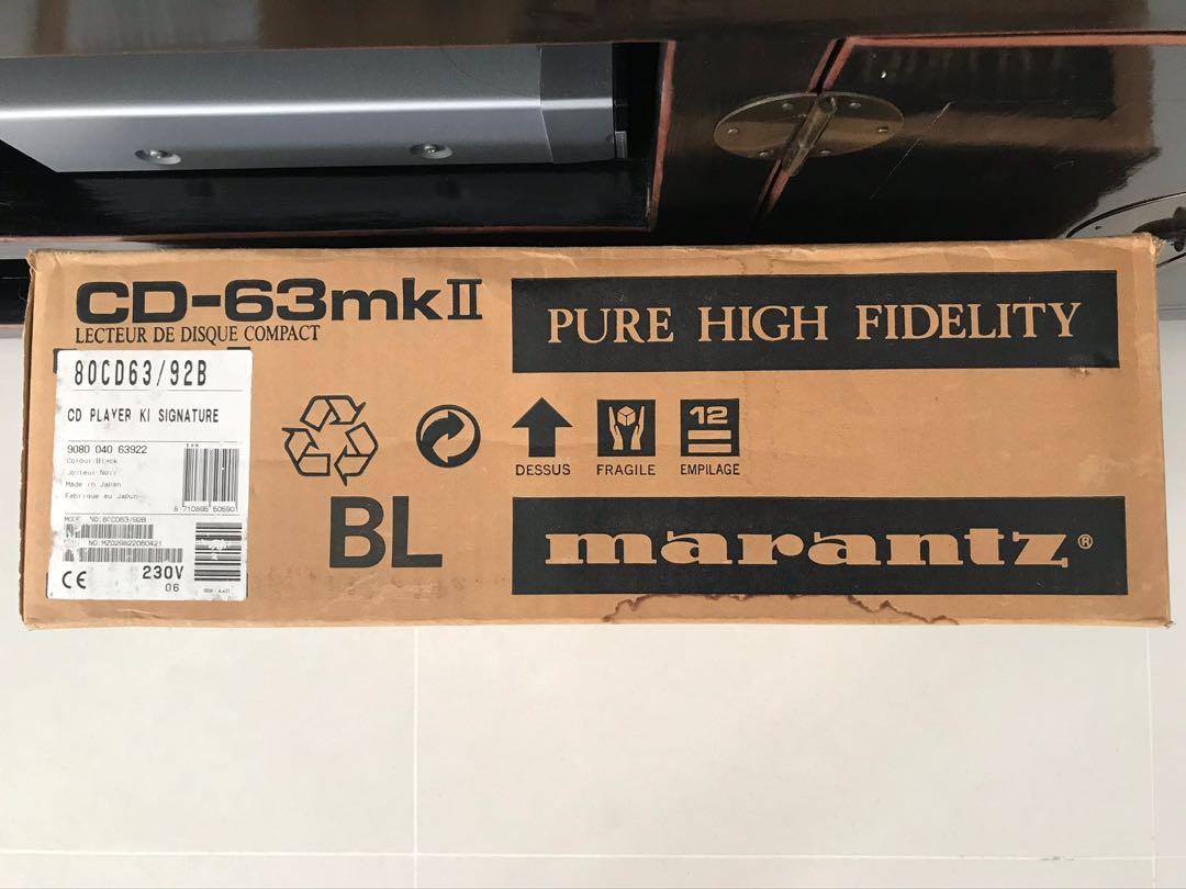 Marantz CD63 MkII KI Signature (original owner, box, remote, manuals ...