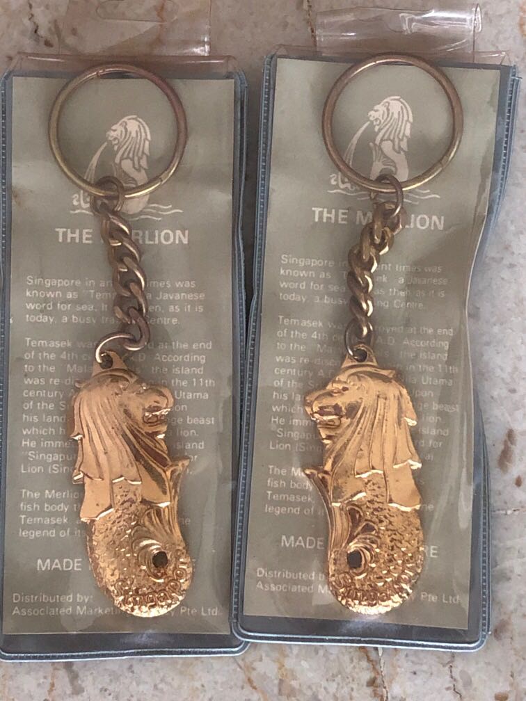 Merlion Keychains, Hobbies & Toys, Memorabilia & Collectibles, Fan ...