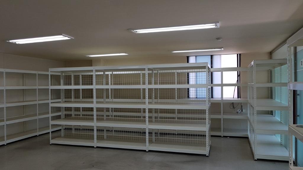 Metal shelves rack filling steel shelf, Furniture & Home Living ...