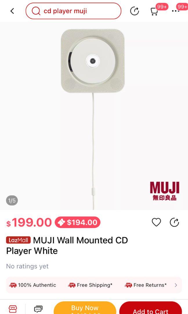 Muji Wall Mounted CD Player with stand, Audio, Other Audio Equipment on ...