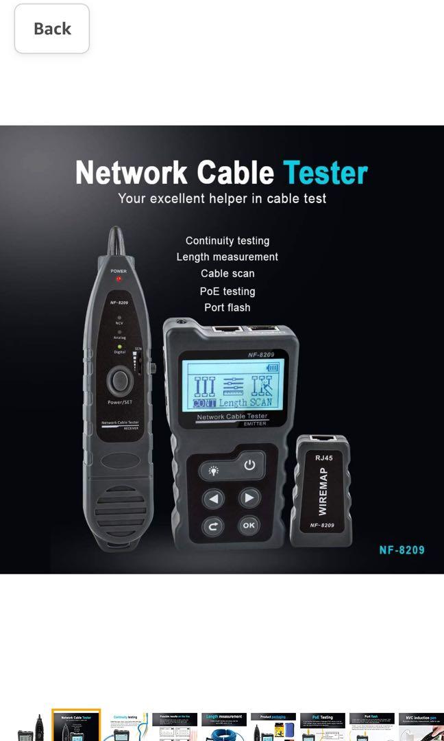 Network Cable Tester NF-8209 Wire Tracker Network Tool Scan Cable ...